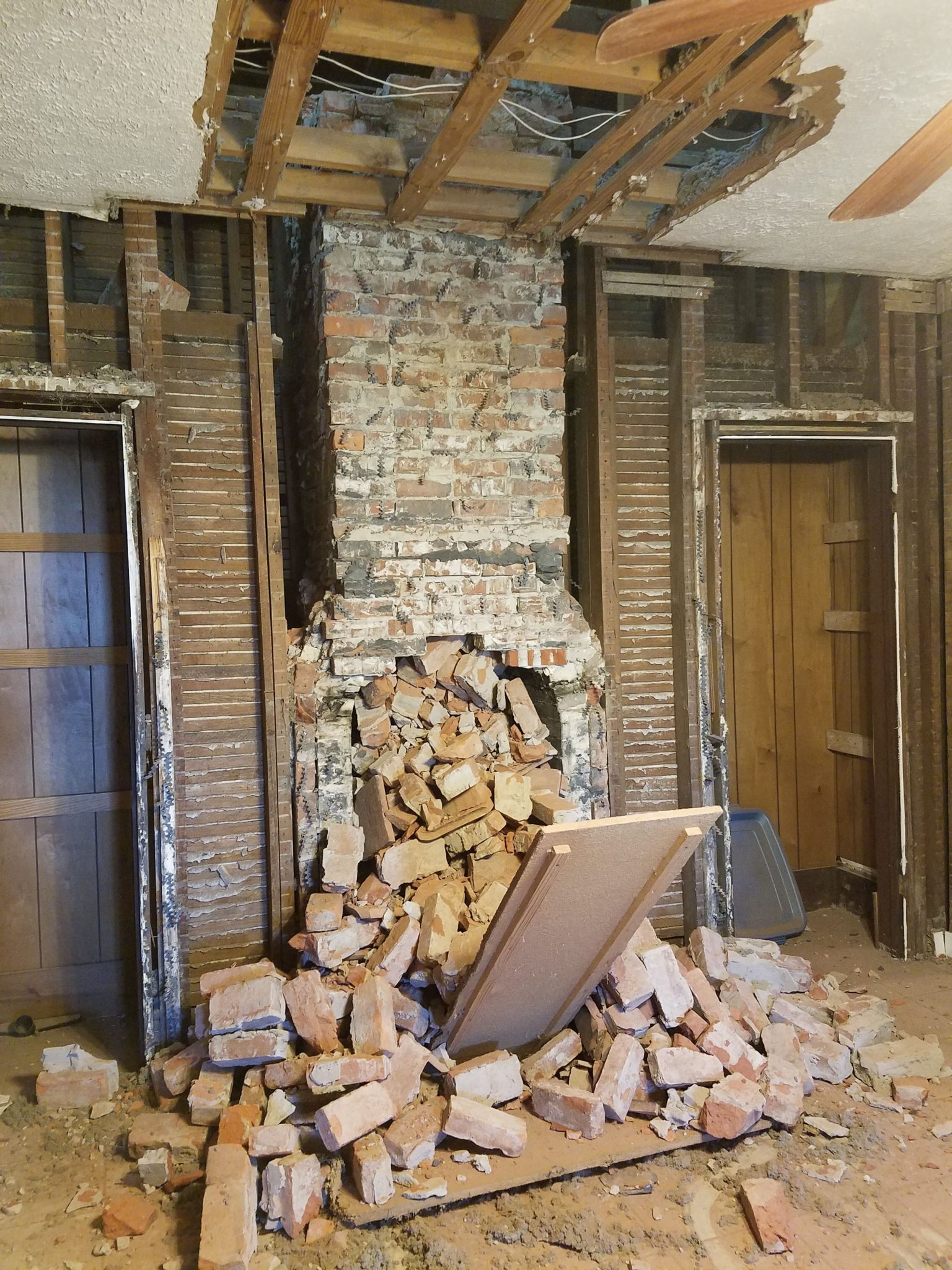 Fireplace Demolition - Divergent Flow
